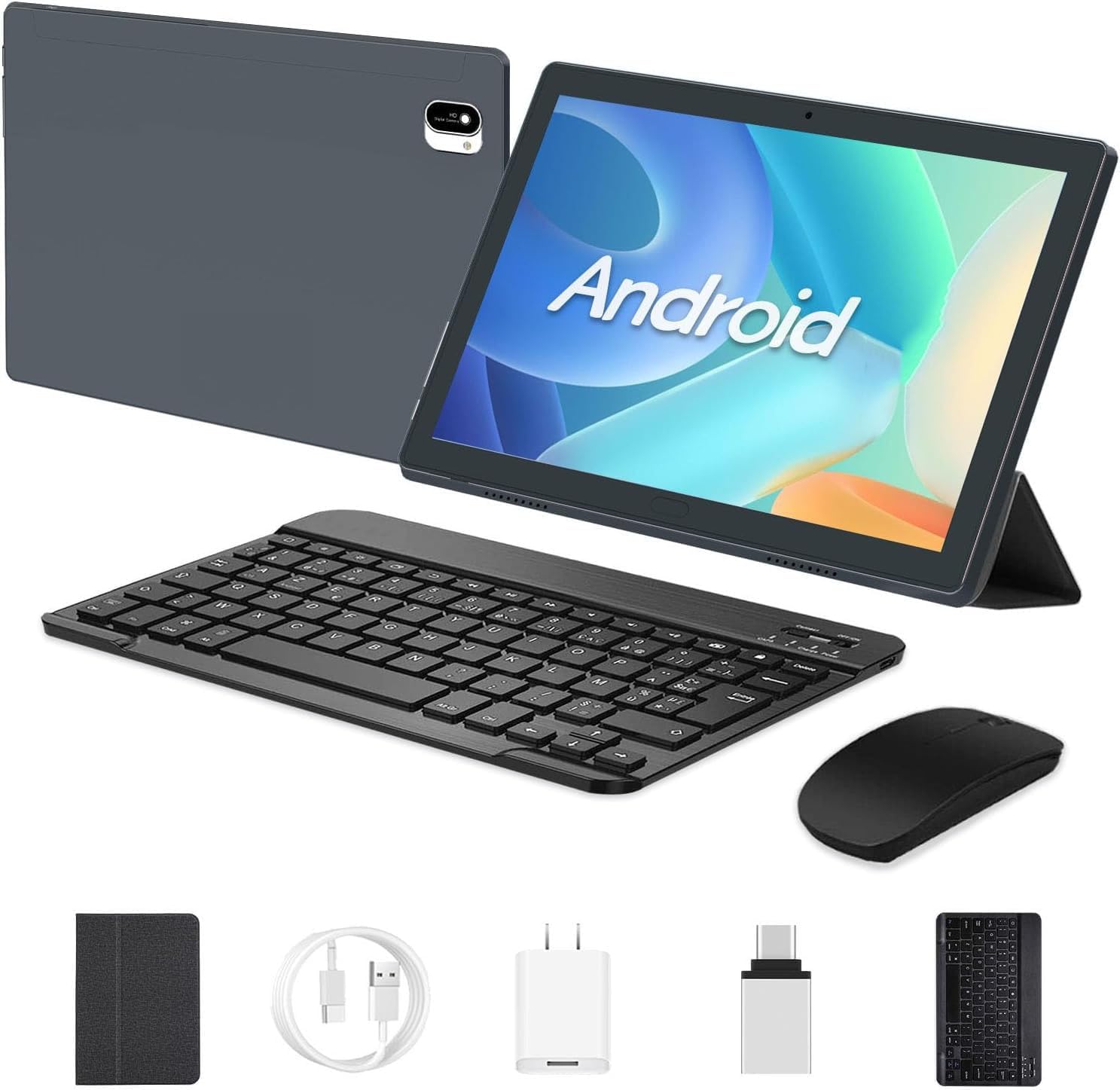 AOYODKG Tablet 2 en 1, tableta Android 11 de 10.1 pulgadas con teclado ...