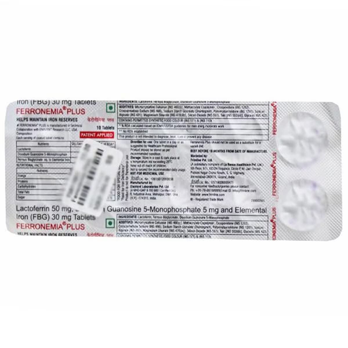 Ferronemia Plus - Strip of 10 Tablets : Amazon.in: Health & Personal Care