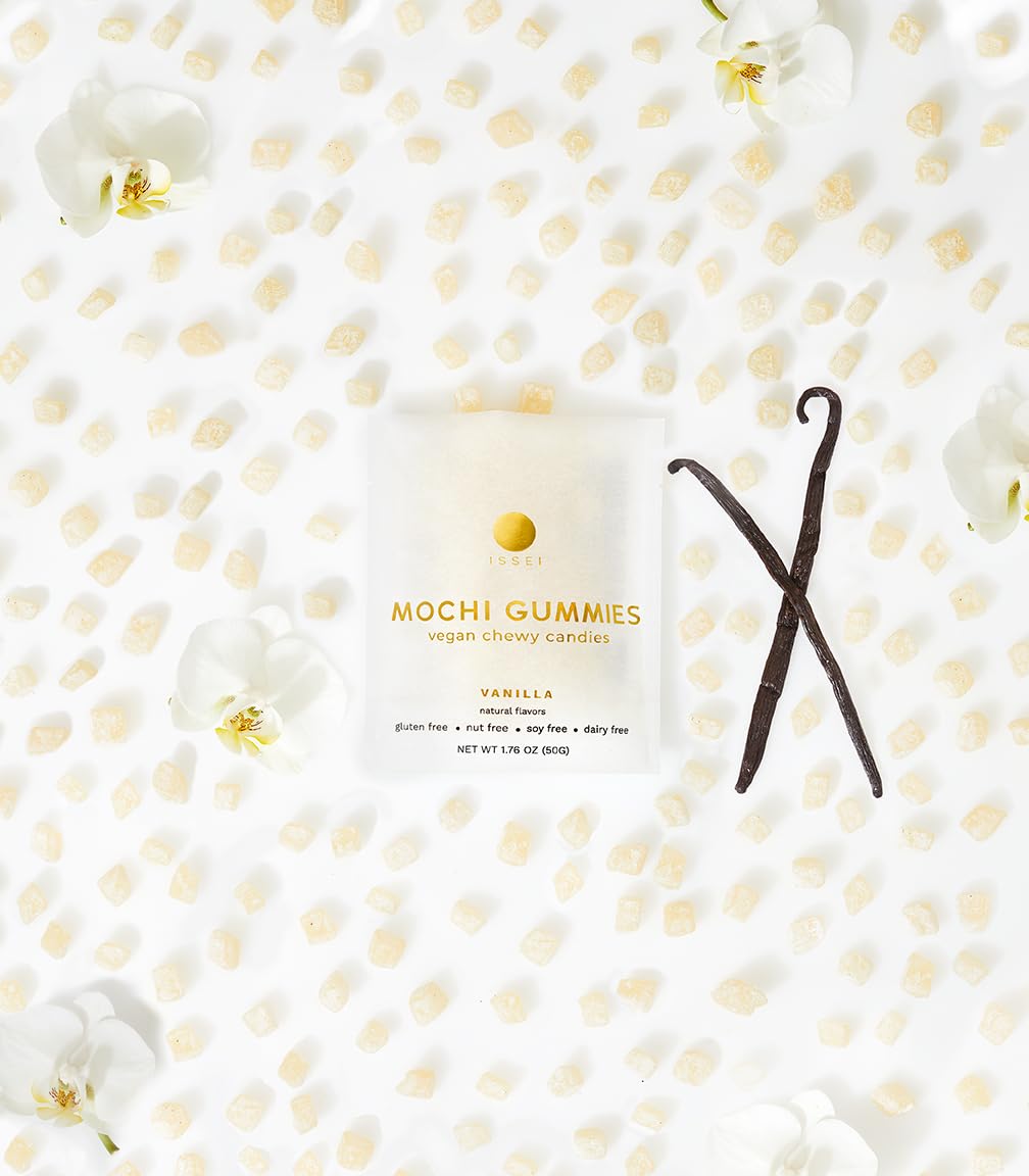 Snapklik.com : ISSEI Mochi Gummies Vegan Chewy Candies Gluten Free Vegan