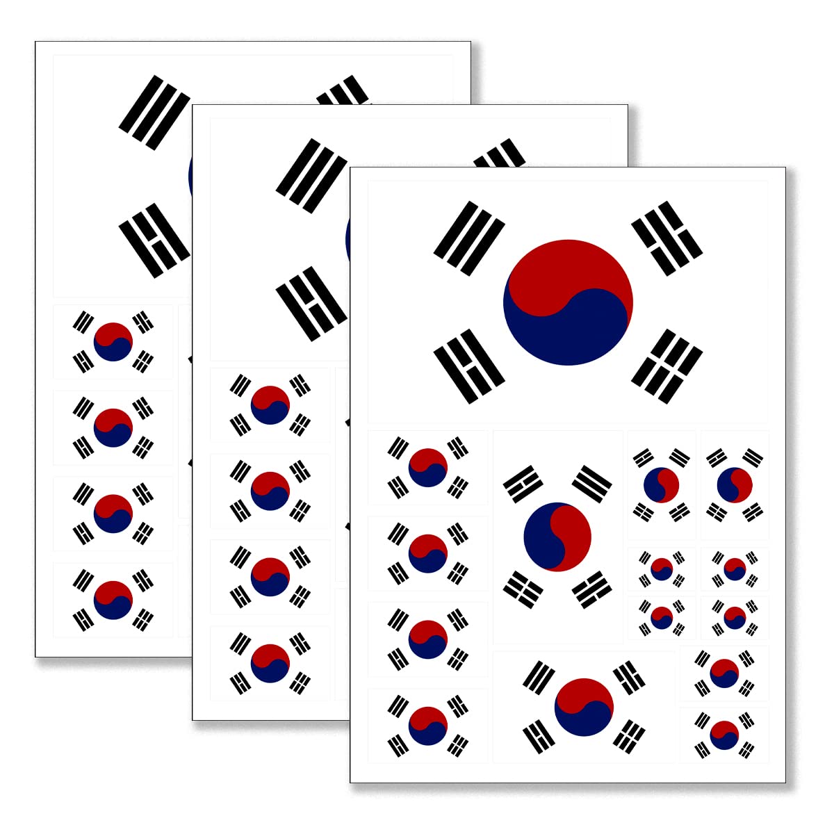 Amazon.com: QQSD South Korea Flag Sticker Korean Decal in Multiple ...