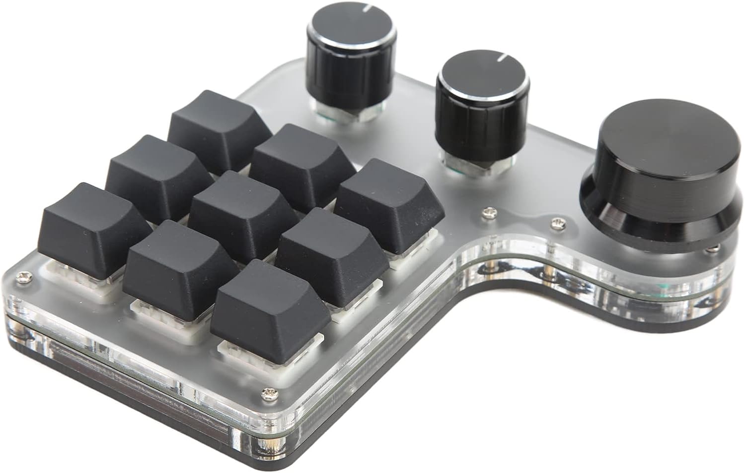 Topiky Mini RGB Backlit Mechanical Gaming Keypad, 9 Keys, 3 Knobs, USB ...