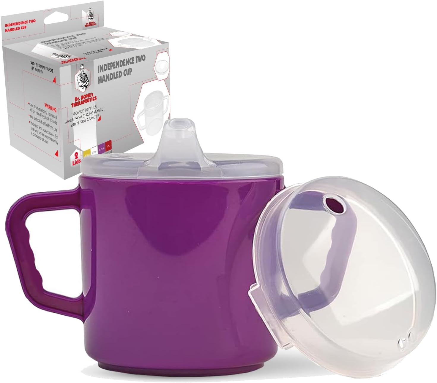 Compact 240ml Adult Sippy Cup with Dual Handles - Ideal for Limited ...