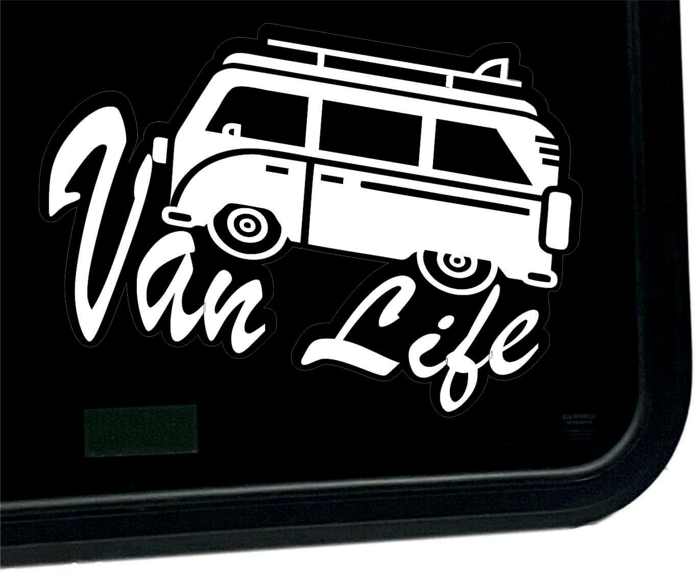 Van Life Sticker #Vanlife Decal White : Amazon.co.uk: Automotive