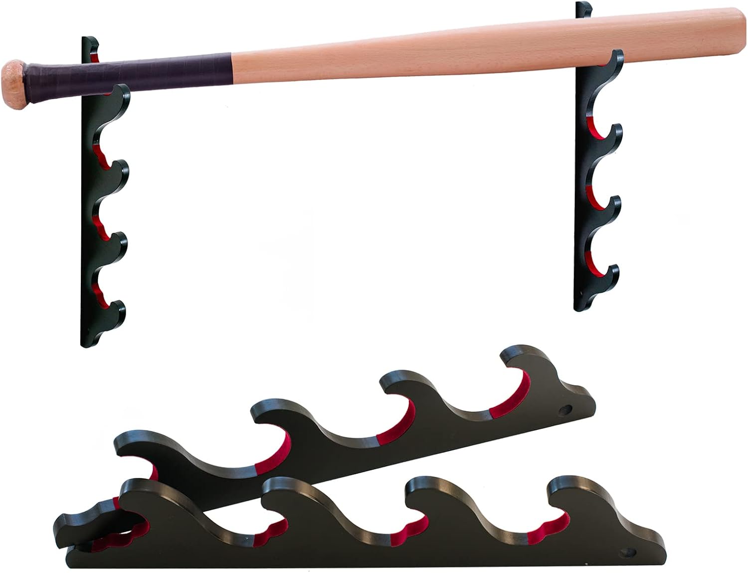 Baseball Bat Display Rack Softball Bat Holder for Horizontal Display ...