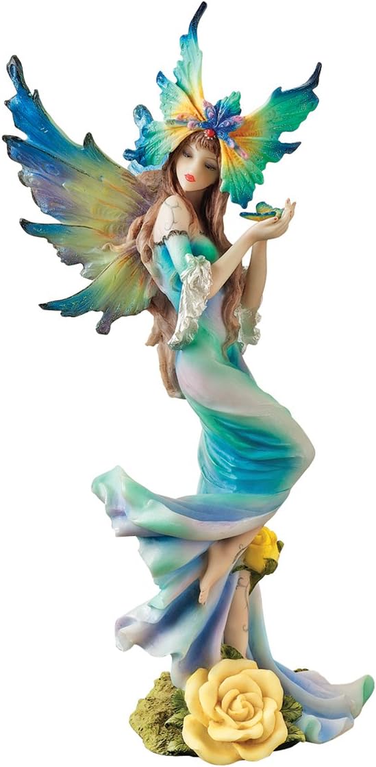 Amazon.com: XoticBrands Home Garden Pixie Fairy Statue Sculpture ...