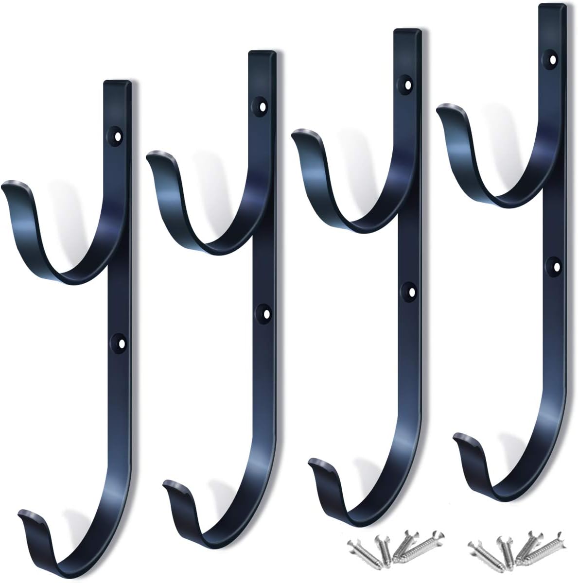 Amazon.com : 2 Pcs Set Pool Pole Hangers Heavy Duty Blue Aluminium ...