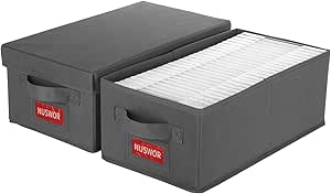 Amazon.com: NUSWOR Premium DVD Storage Box - Perfect DVD Case Storage ...