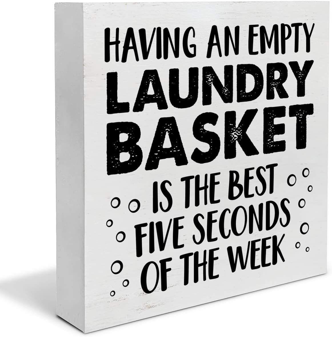 Amazon.com: Country Laundry Room Wood Box Sign Decor Desk Sign Having ...