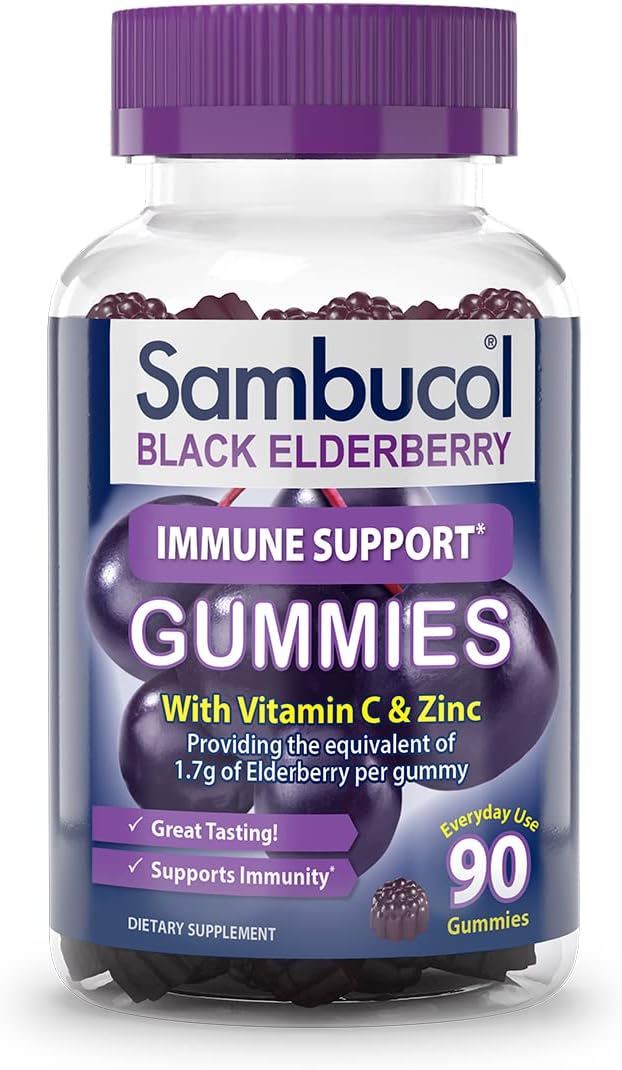 Amazon.com: Nature's Way Sambucus Elderberry Immune Gummies for Kids ...
