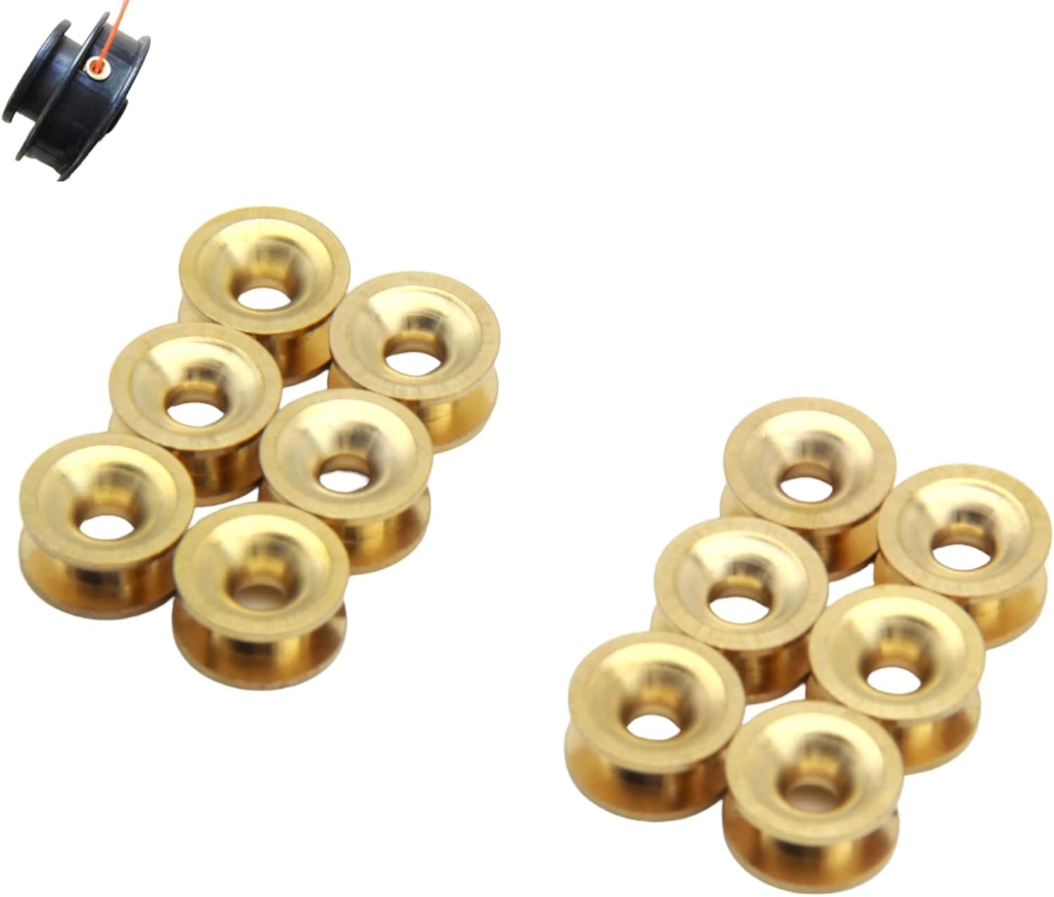 Amazon.com: QDJUNE Universal Grass Trimmer Head Eyelets Sleeve Strimmer ...