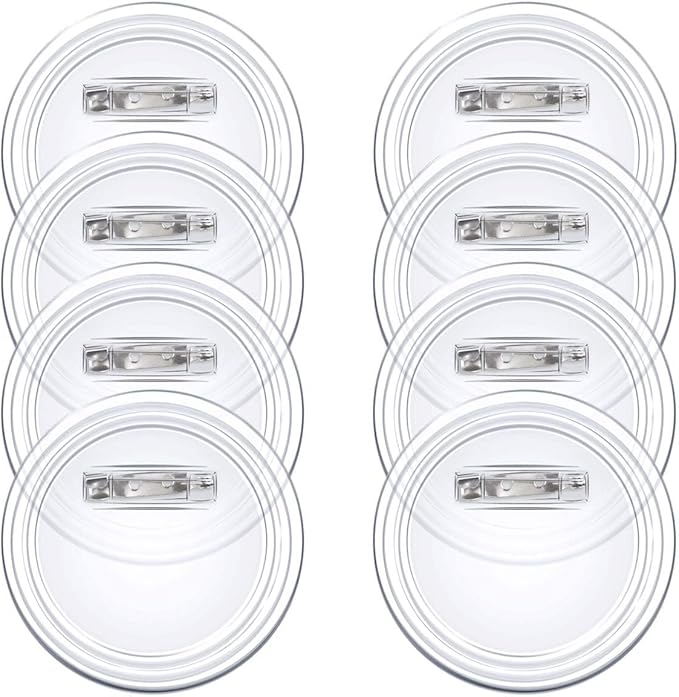 Amazon.com: Bignc 20 Set Clear Pins For Crafts, Plastic Button Making ...