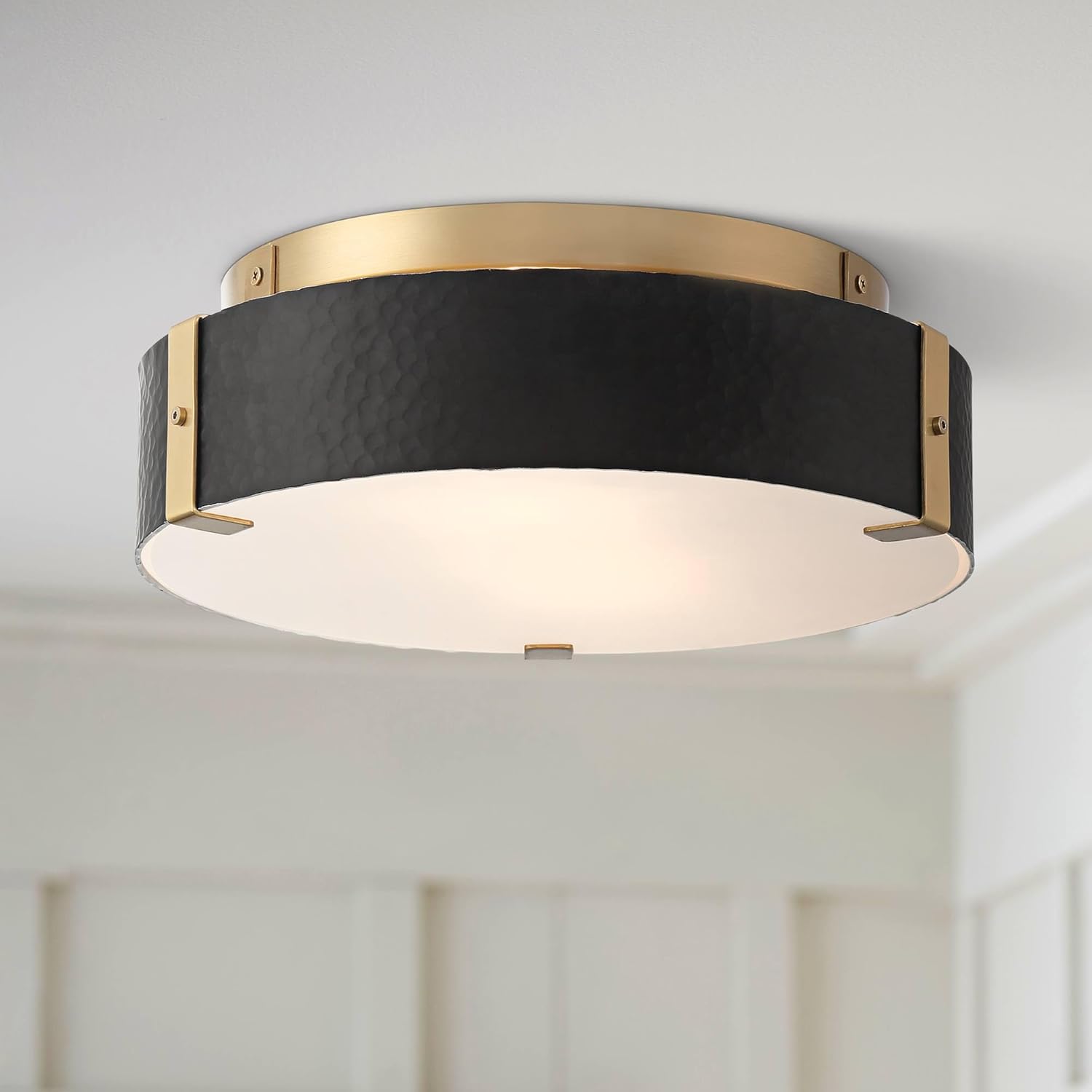 Possini Euro Design Elise Mid Century Modern Ceiling Light Flush-Mount ...