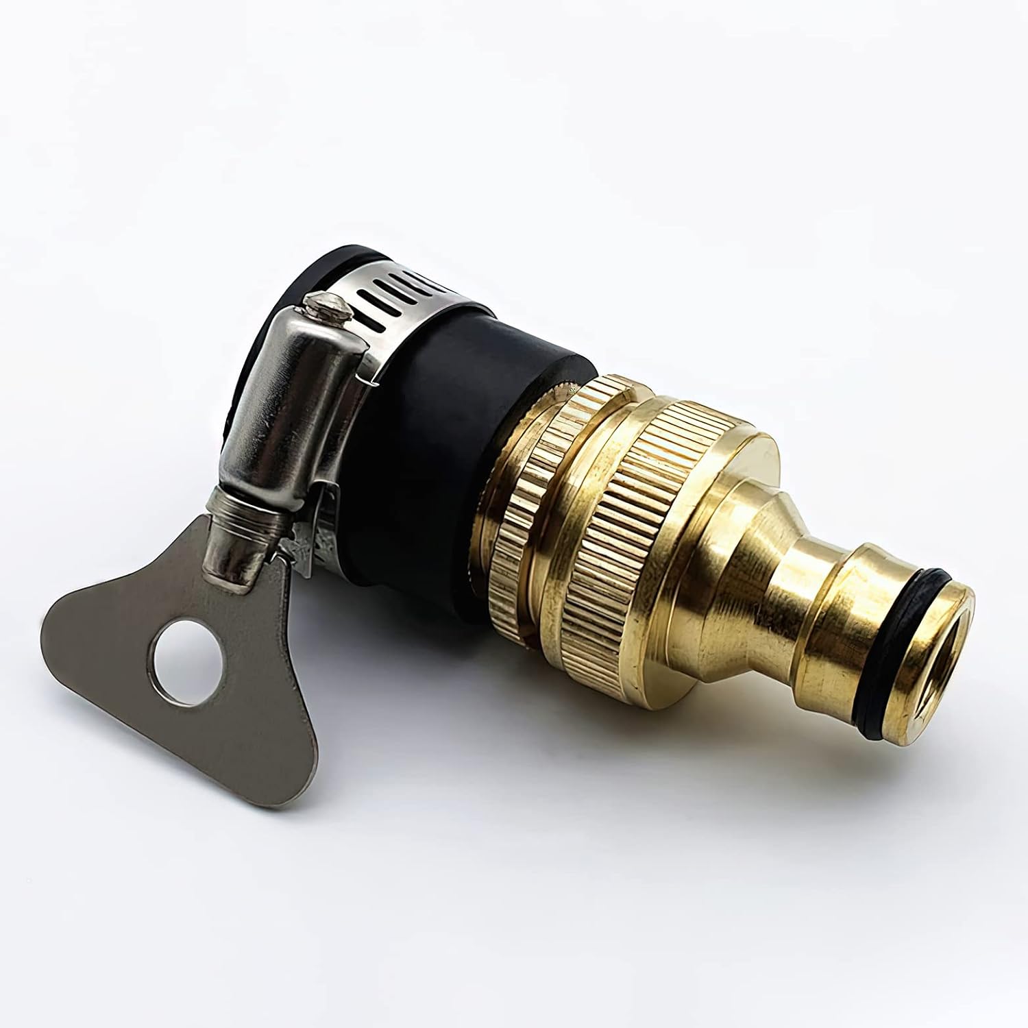 Brass Garden Hose Tap Connector 2-in-1 (1/2 Inch and 3/4 Inch) Female ...