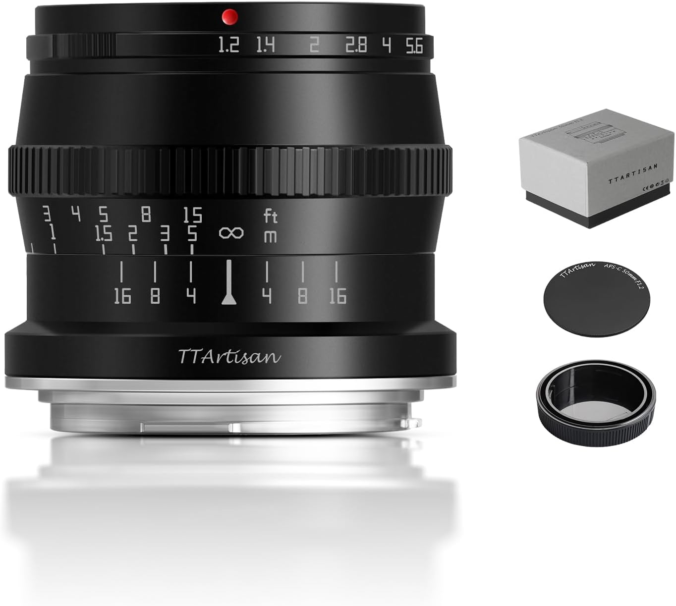 Amazon.com : TTArtisan 50mm F1.2 APS-C Large Aperture Manual Focus Lens for Canon RF Mount Like ...