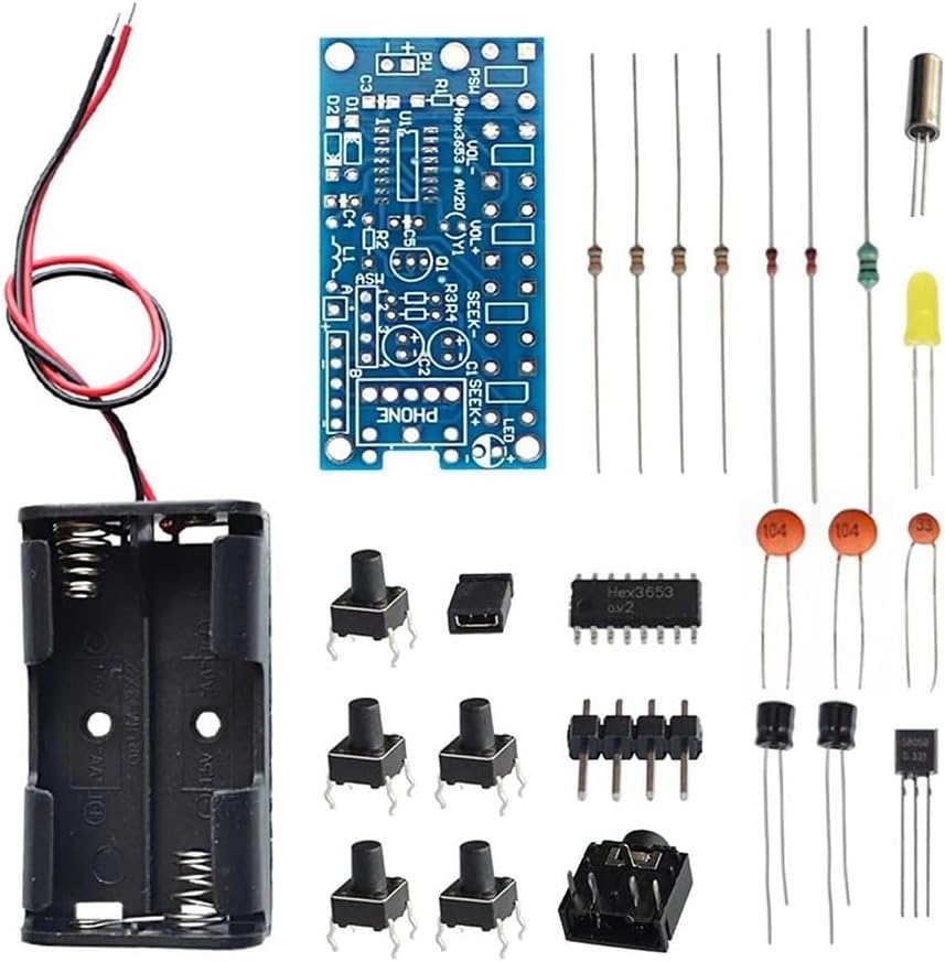 Amazon.co.jp: Itisyou FMラジオ キット DIY電子キット76MHz-108MHzステレオFMラジオレシーバPCB モジュール : 産業・研究開発用品