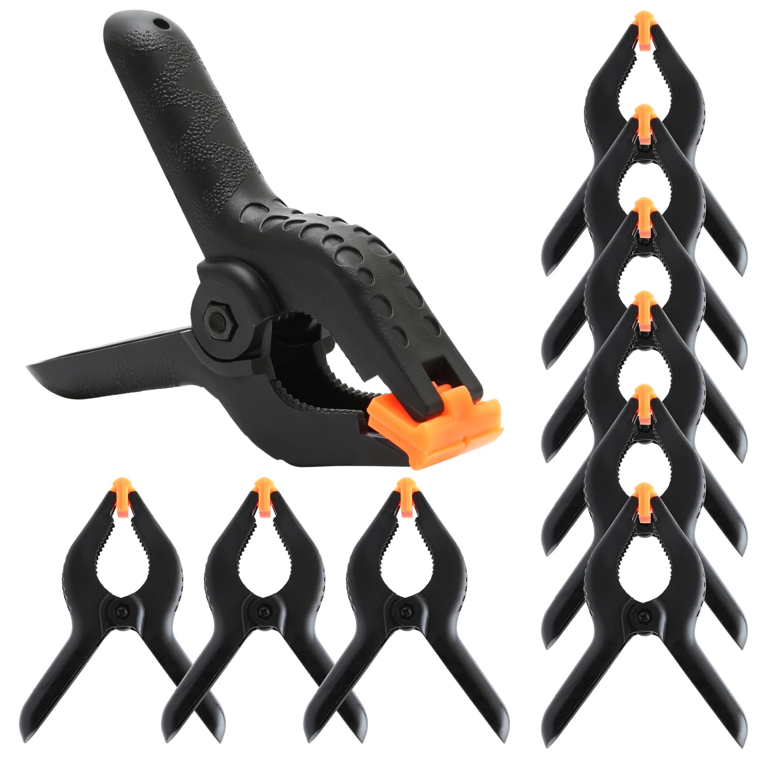 10Pcs Nylon Spring Clamps 4 Inch, Heavy Duty Spring Clips Clamps for ...