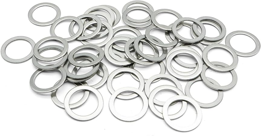 Hippo Hardware M30 (30mm x 42mm x 0.1mm) Shim Washers Thin Flat Shims A2 Stainless Steel DIN 988 ...