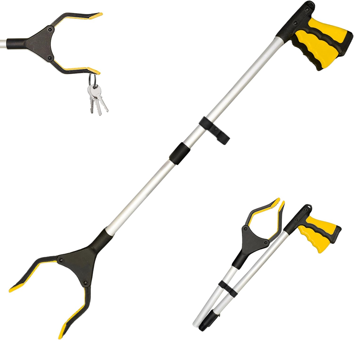 DEWSOY Litter Pickers 32inch, Grabber Stick, Pick up Stick Grabbers for ...