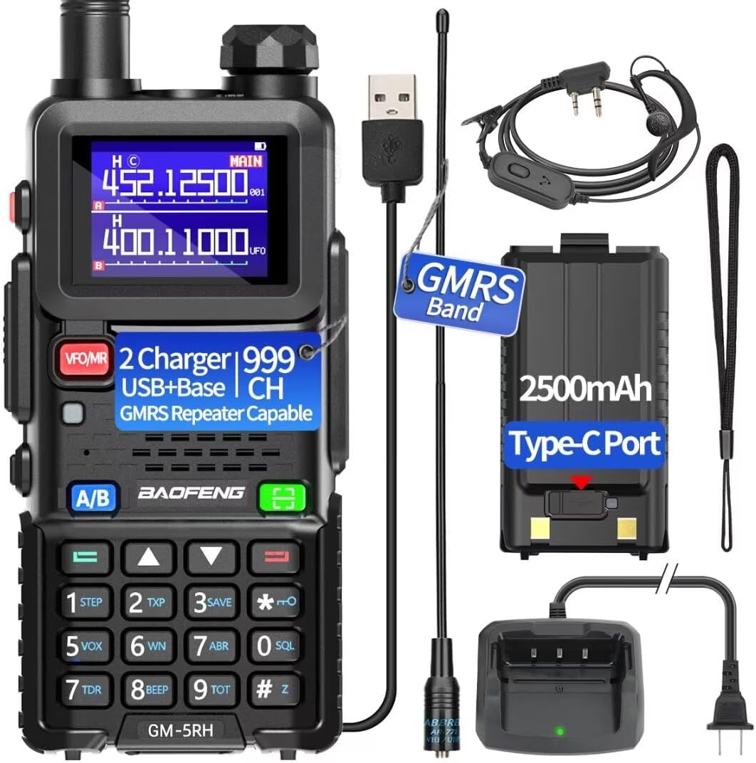 Amazon.com: BAOFENG GMRS Handheld Radio (Upgrade of UV-5R) Long Range ...