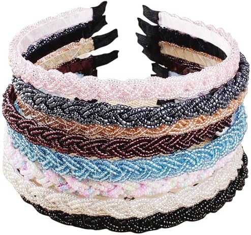 Amazon.com : ACEDRE Light Up Rhinestone Headbands Led Glowing Hair Band ...