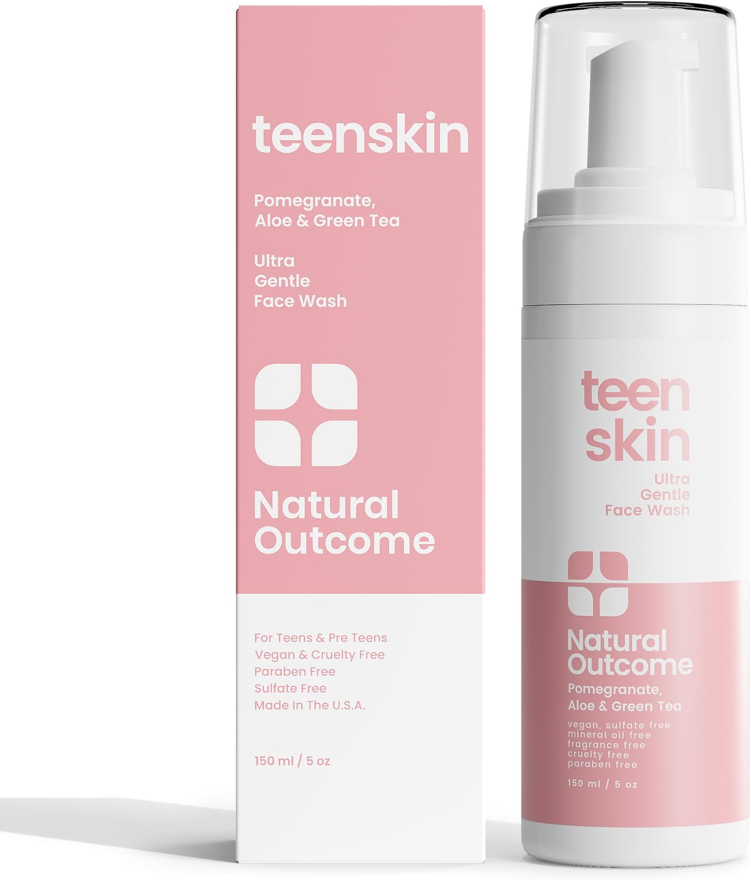 Amazon.com: Natural Outcome Teen Skin Ultra Gentle Kids Face Wash, 5 oz ...