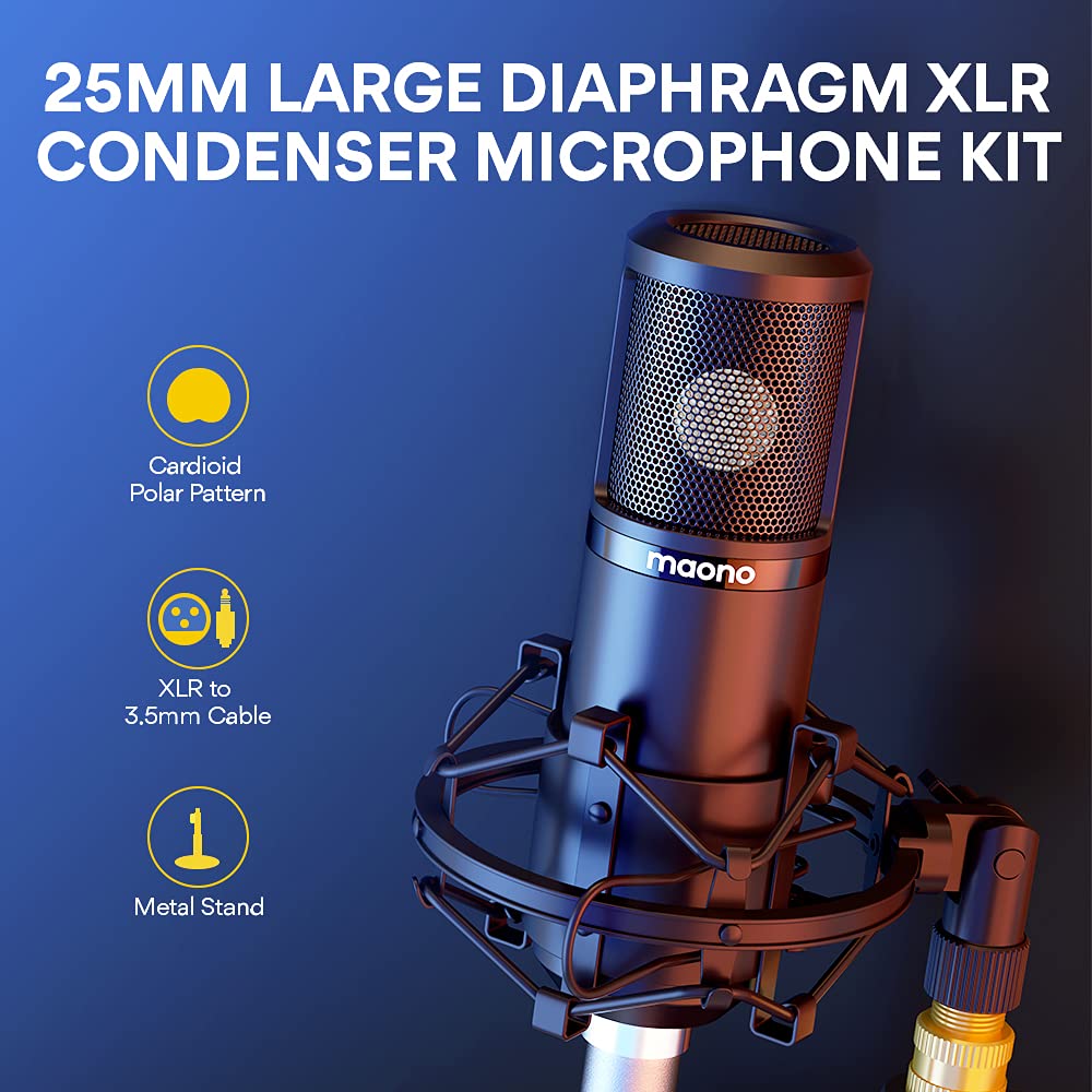 Buy Podcast Equipment Bundle, MAONO Maonocaster Lite Portable ALL-IN ...