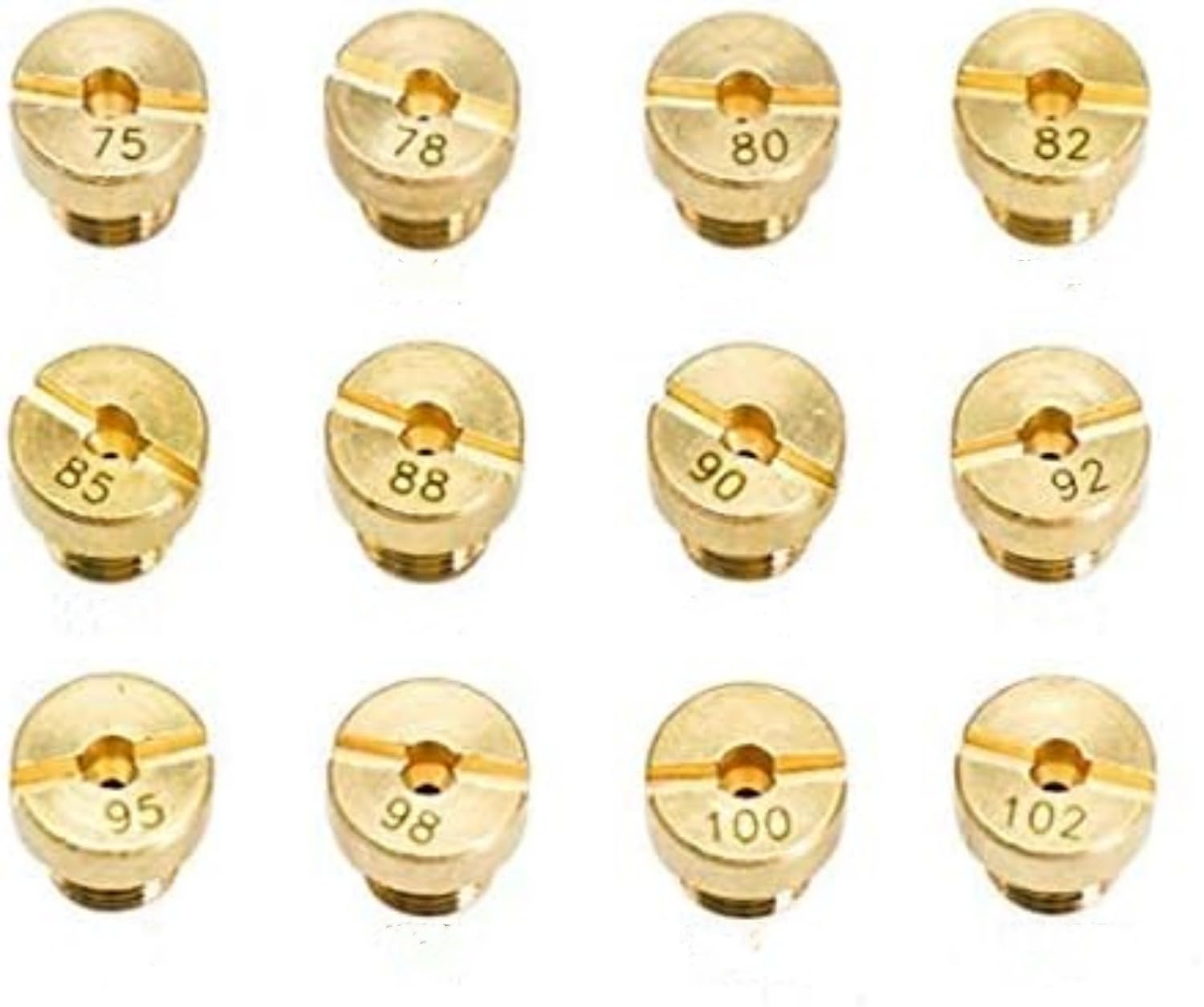 Amazon.com: 12pcs 5mm Carburetor Main Jet Kit 75/78/80/82/85/88/90/92 ...