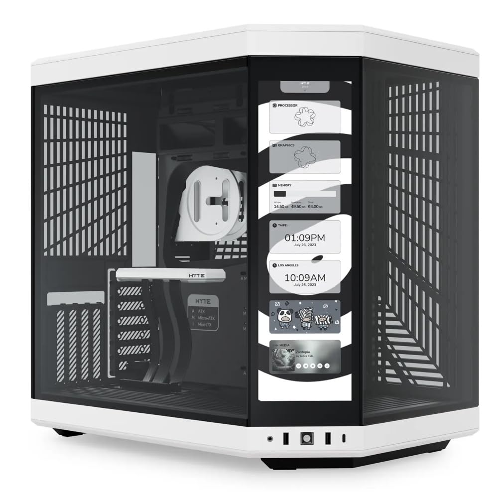 Buy HYTEY70 Touch Mid Tower Case White/Black (E-ATX/ATX/M-ATX/M-ITX ...
