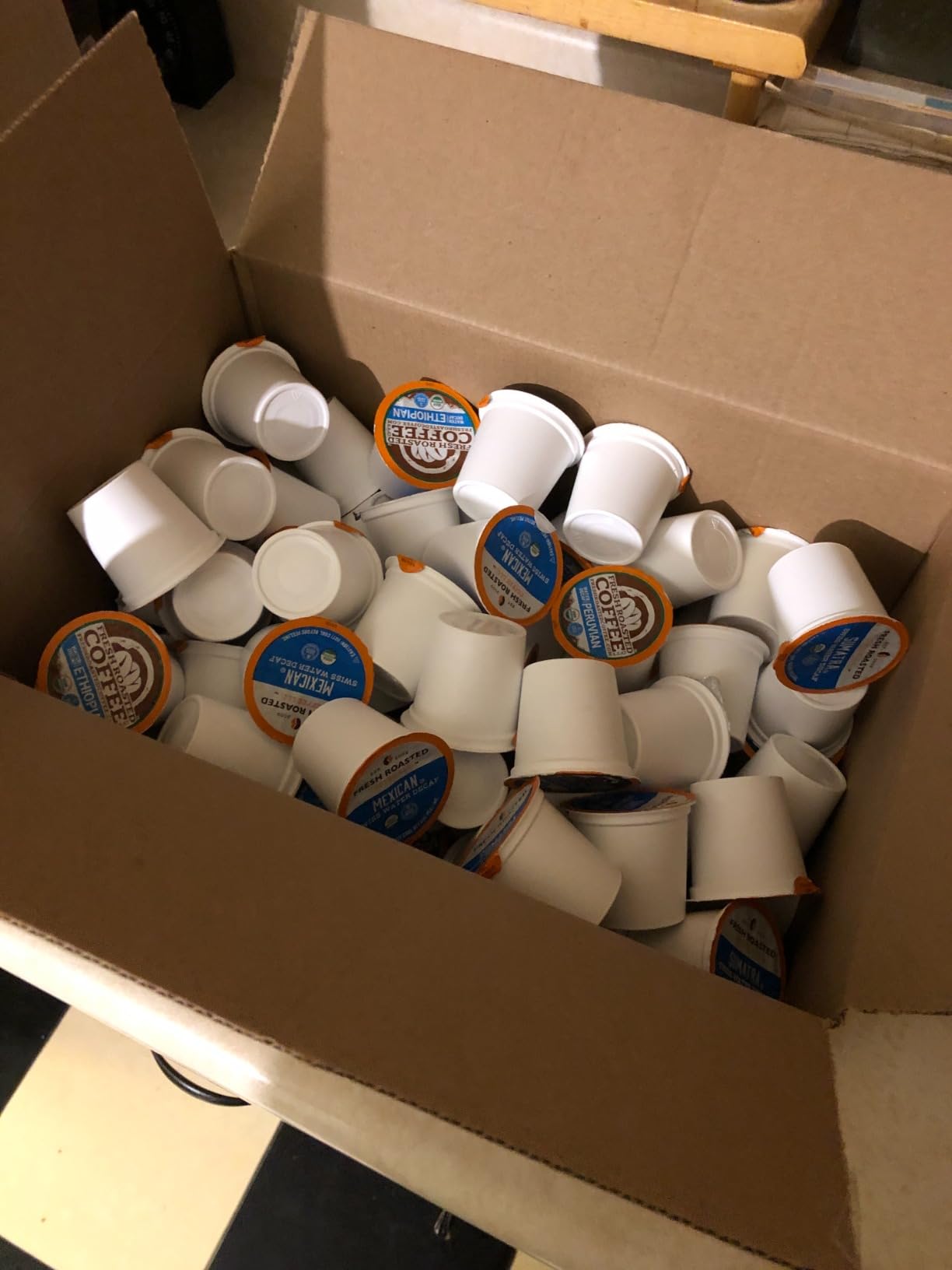 Amazon.com: Fresh Roasted Coffee, Decaf Caramel, Flavored Coffee Pods ...