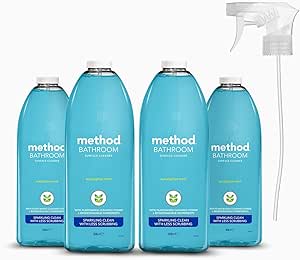 Method Bathroom Cleaner Spray, 828ml (Pack of 4) : Amazon.co.uk: Grocery