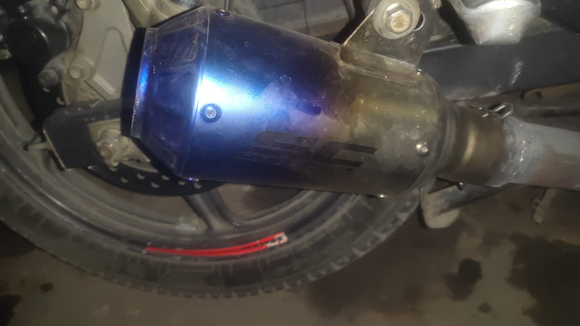 Wheetoykart Silver Blue Universal Small Rocket Exhaust Silencer Pipe 36 ...