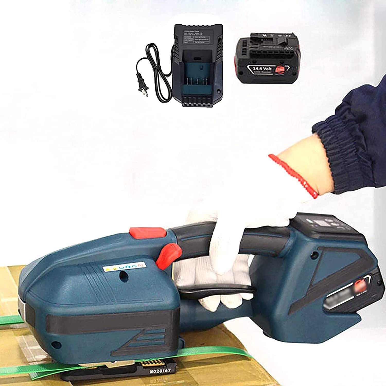 YAEGER Electric Strapping Machine Welding Strapping Tool Battery ...