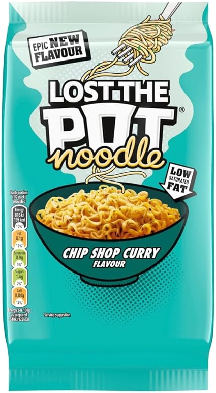 Pot Noodle Chip Shop Curry Lost The Pot Noodle 85 g : Amazon.co.uk: Grocery