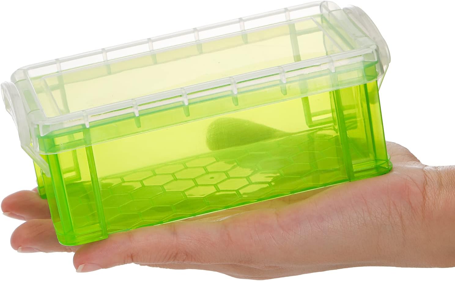 Buy Hiceeden 12 Pack Small Plastic Storage Box with Lid, 5x3x2 Clear ...