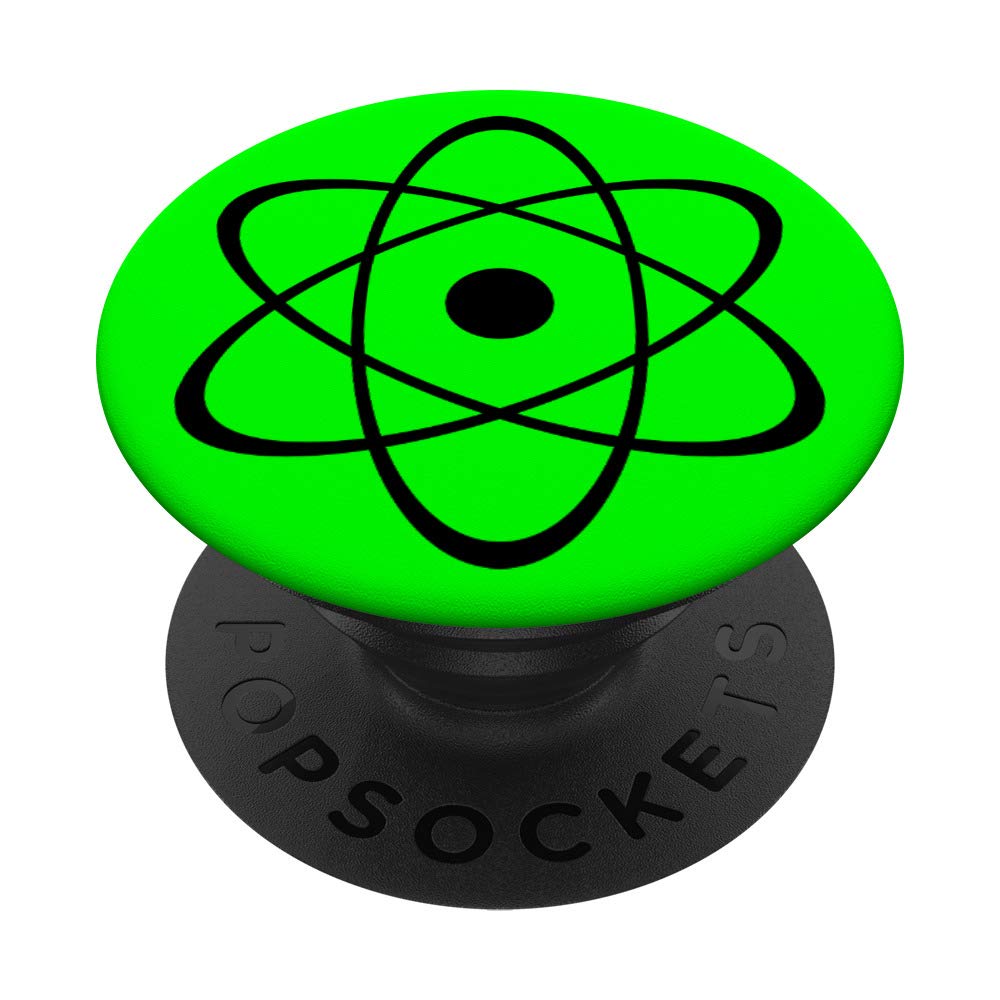 Neon Green Atomic Symbol