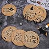 Amazon.com: AnyDesign 6Pcs Halloween Cork Coasters with Holder Hocus ...