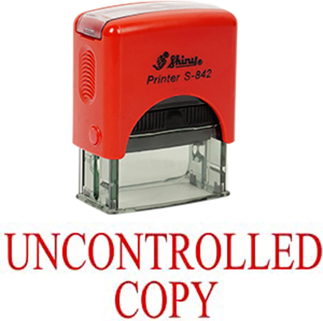 Controlled Copy Stamp – Self Inking Red Ink Stamper – 24 x 7mm : Amazon ...