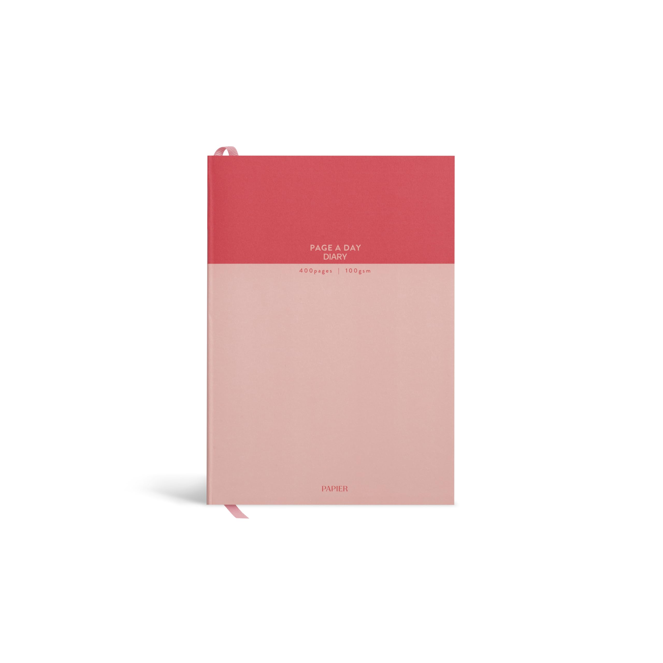 Papier Undated Daily Planner - Pink | Hardback Cover A5 Notebook Diary ...