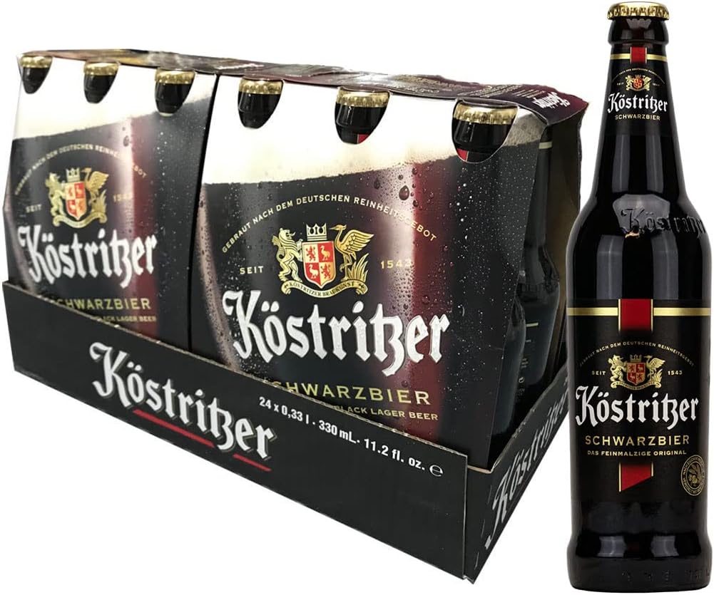 Cerveza Kostritzer Schwarzbier Lager Obscura Botella 330 ml 12 Pack ...