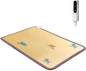 Amazon.com: JINJUNYE Heated Floor Mat, Small Heated Rug for Office ...