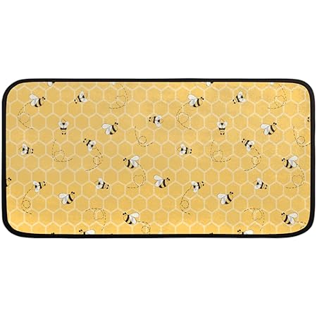 Amazon.com: Vintage French Bee Garden Kitchen Rugs Cushioned Anti ...