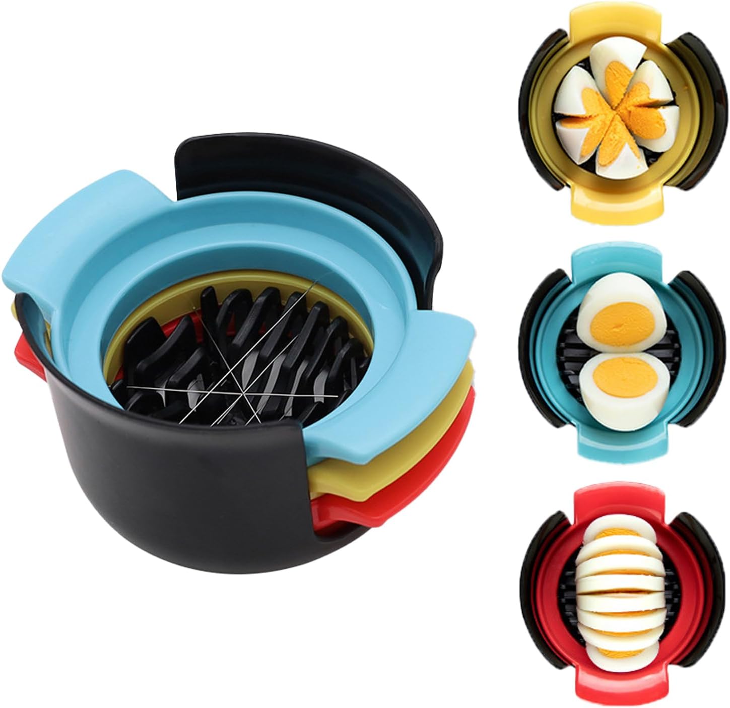 Amazon.com: Egg slicer,egg slicer for hard boiled eggs is suitable for ...