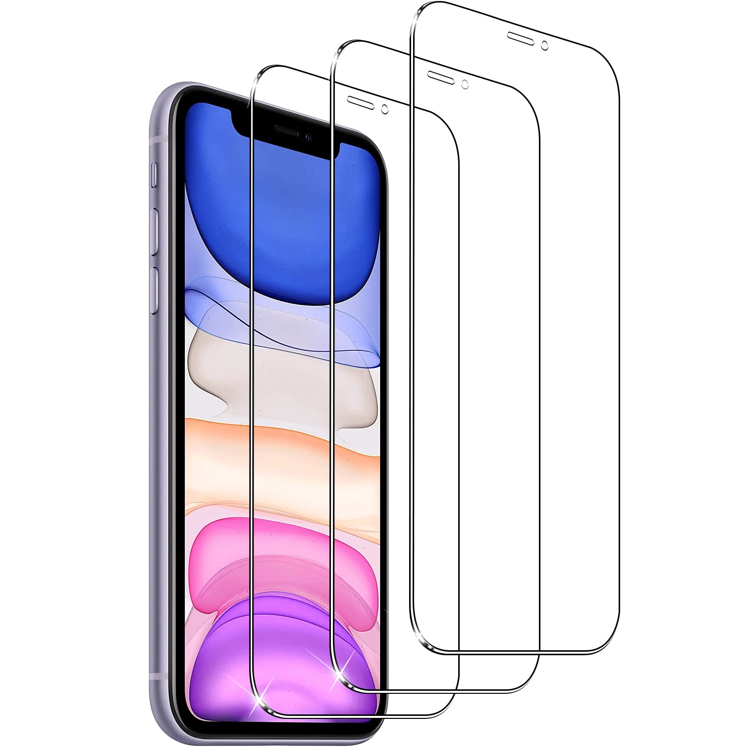 Amazon.com: YMHML 3 Pack compatible for iPhone 11 Screen Protector ...