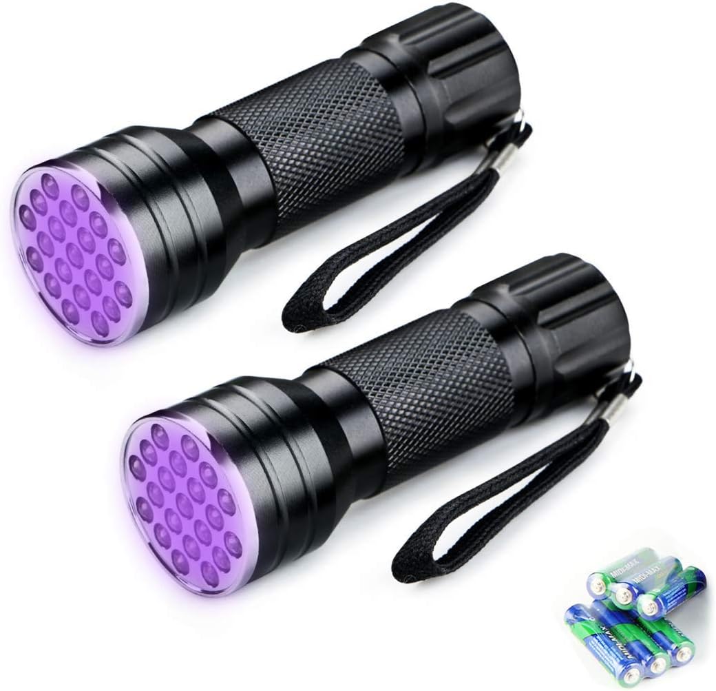 UV Torch,T Tersely UV Light Ultraviolet LED Flashlight Blacklight ...