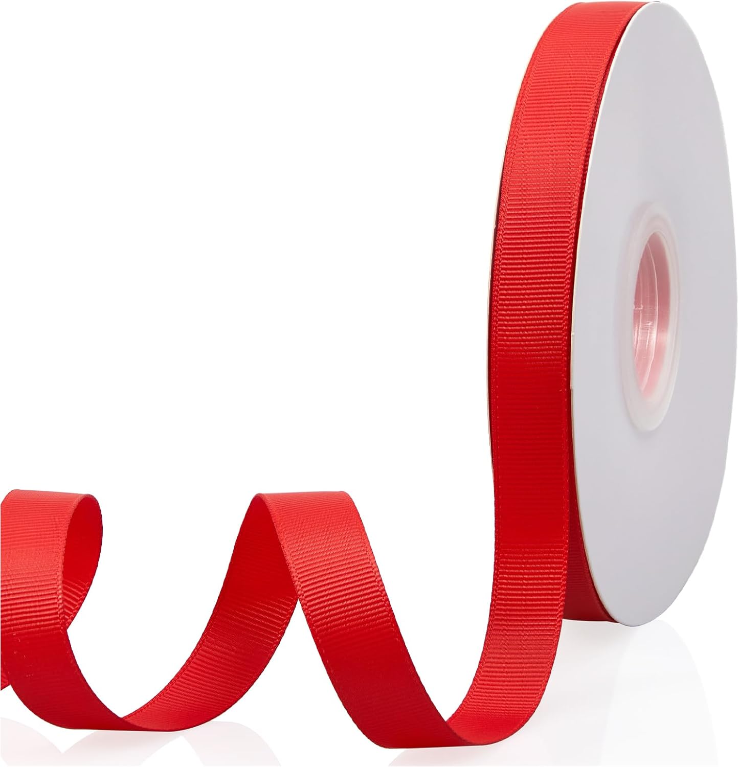 Amazon.com: Red 5/8" X 50 Yards Continuous Solid Color Double Faced ...