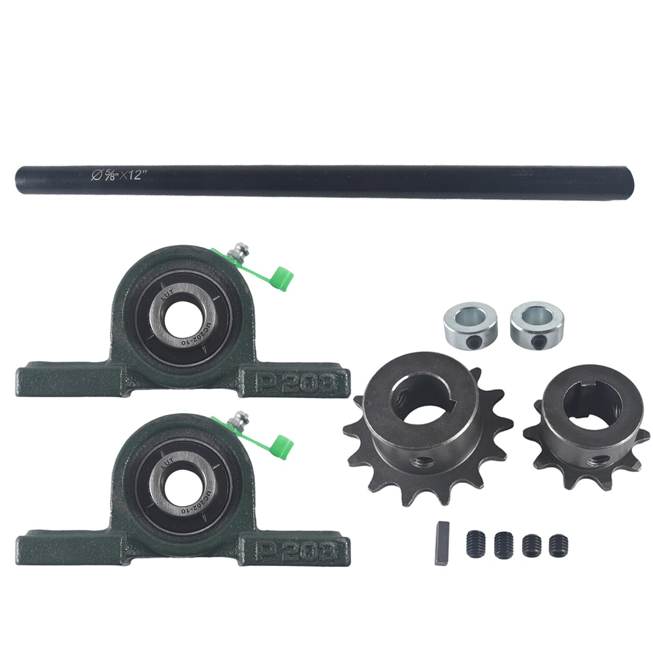 Amazon.com: pinkhatcat Jackshaft Go Kart Minibike Complete Jackshaft ...