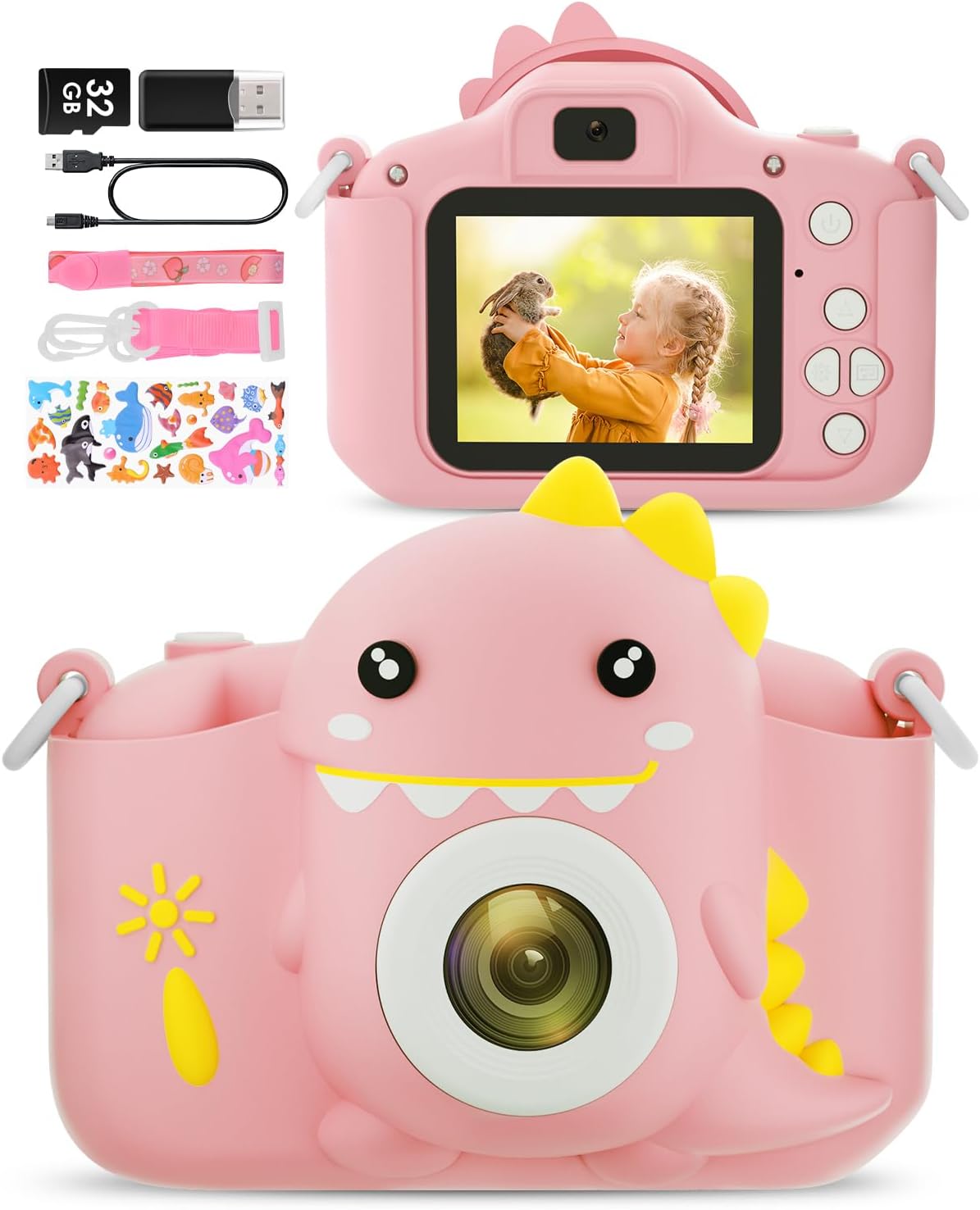 Kids Camera Toys for 3-12 Year Old Girls Boys, Kids Digital Camera with ...