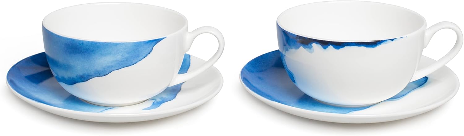 Rick Stein Coves of Cornwall - 2 Piece Cappuccino Cup and Saucer Set ...