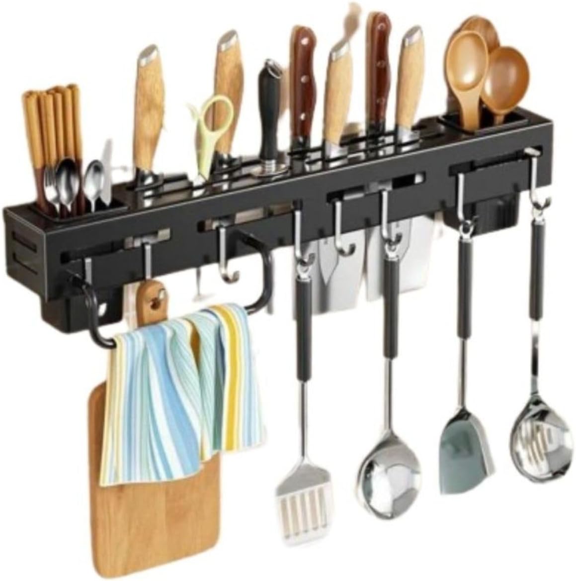 Amazon.com: Generic Kitchen Utensil Rack, Wall Mounted, Stainless Steel ...