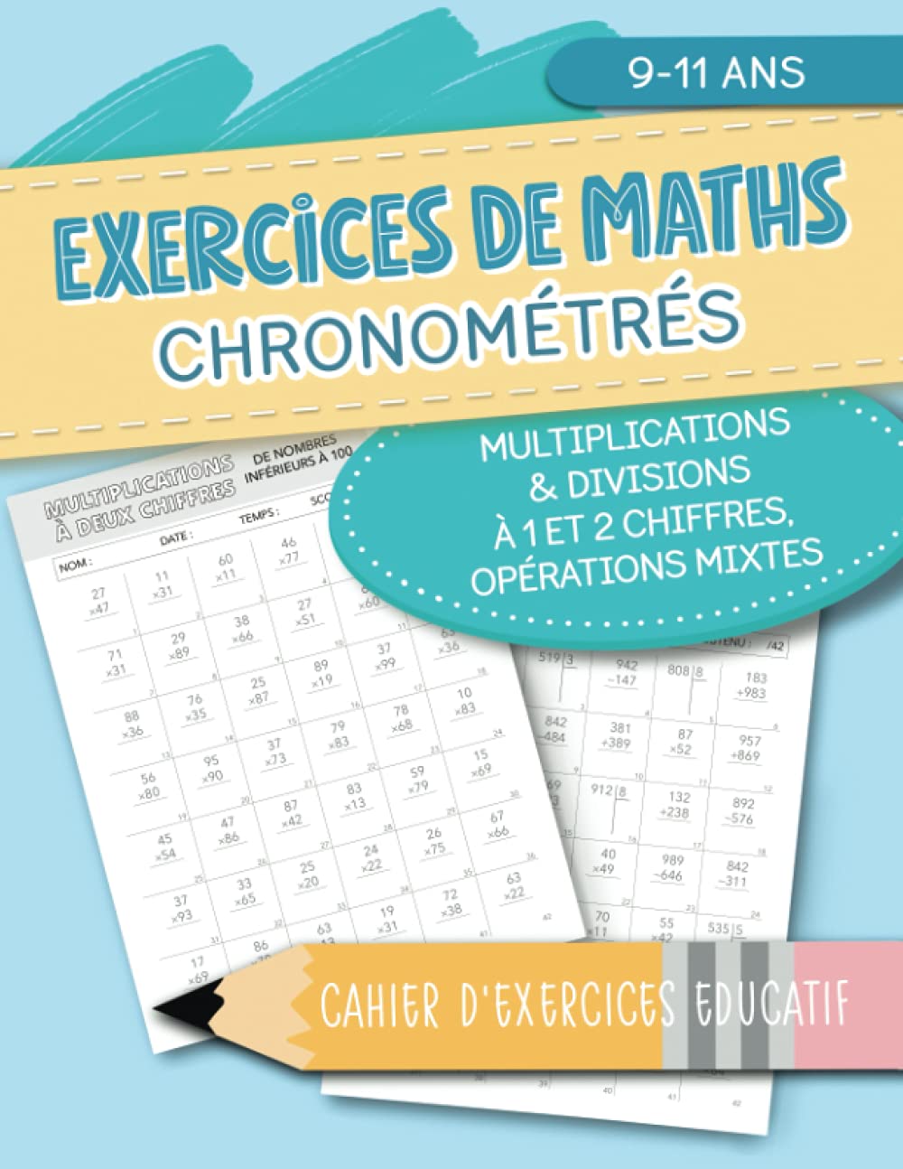 Buy Exercices de maths chronométrés - Multiplications & Divisions à 1 ...